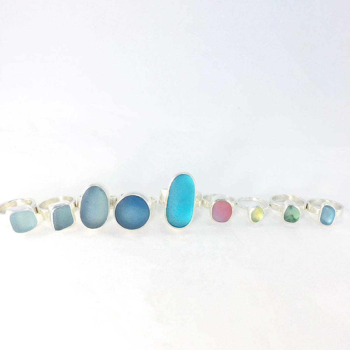 Sea Glass Rings – this tiny ocean